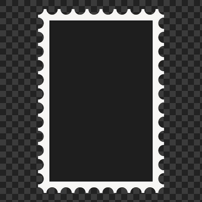 Stamp frame png sticker, blank | Premium PNG Sticker - rawpixel