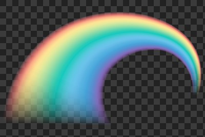Png rainbow light design element | Premium PNG Sticker - rawpixel