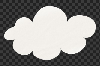 White cloud paper craft, nature | Premium Vector - rawpixel