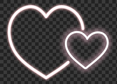 Pink double hearts transparent png | Premium PNG - rawpixel