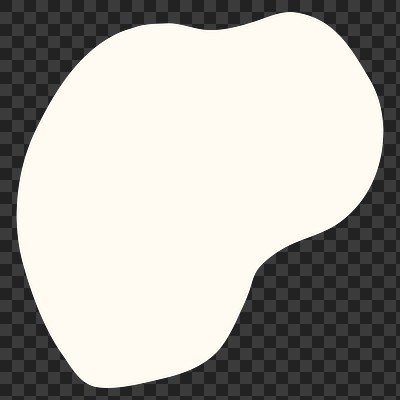 Beige blob png shape sticker, | Premium PNG - rawpixel