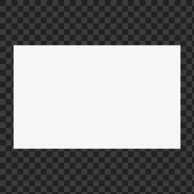 White rectangle png clipart, flat | Free PNG - rawpixel