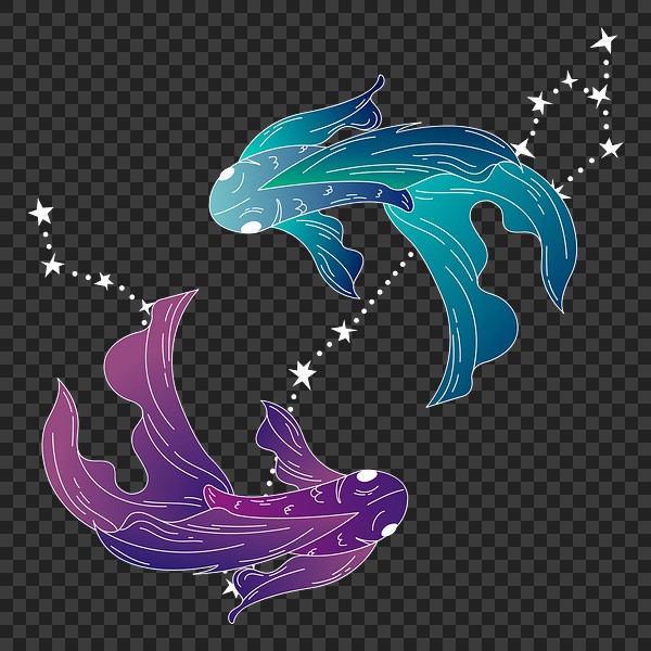 Png pisces astrological sign sticker, | Premium PNG - rawpixel