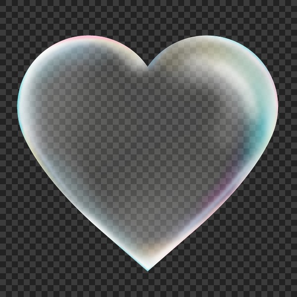 Bubble png sticker, cute heart | Premium PNG Sticker - rawpixel