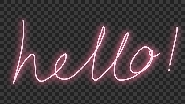 Hello neon sign brick wall | Premium PNG Sticker - rawpixel