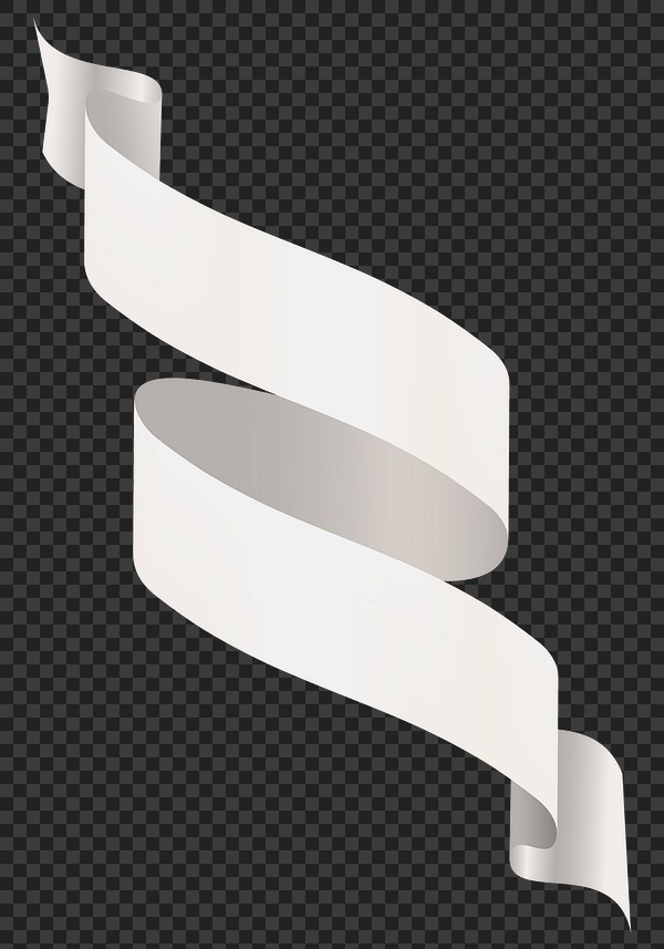Ribbon PNG image, white decorative | Premium PNG Sticker - rawpixel
