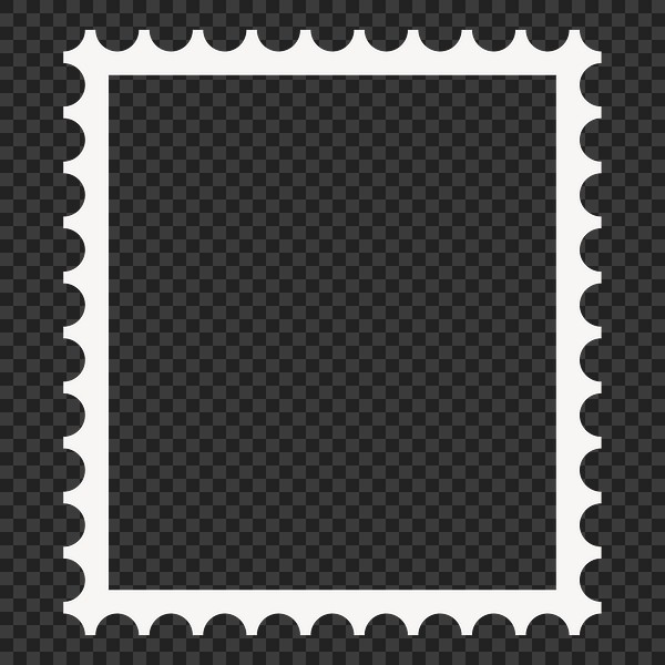 Png empty stamp frame, simple | Premium PNG Sticker - rawpixel