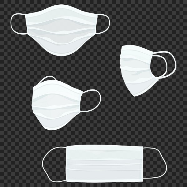 Surgical face mask set transparent | Premium PNG - rawpixel