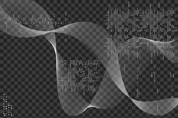 Waves png technology background futuristic | Free PNG Sticker - rawpixel