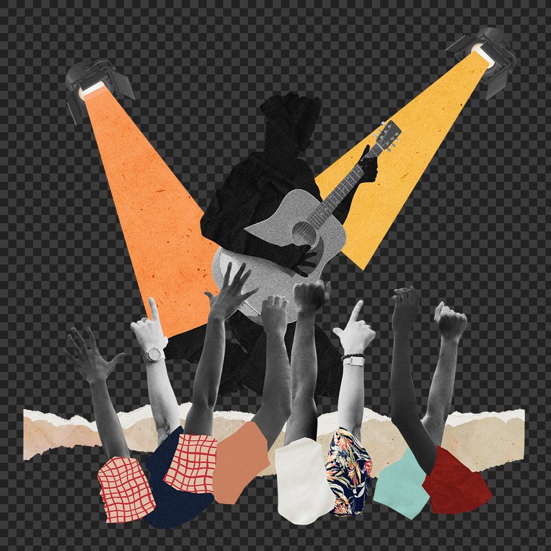 PNG Singer concert abstract musician | Free PNG - rawpixel