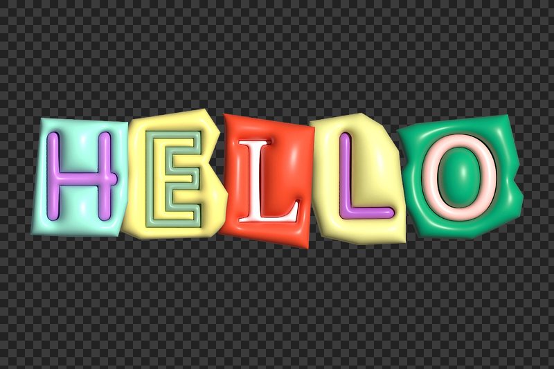 HELLO word pink neon typography | Premium PSD - rawpixel