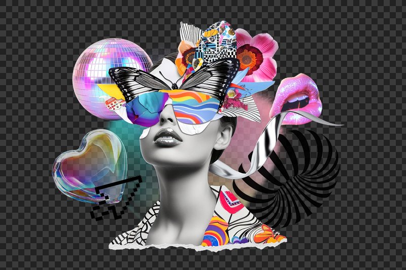 Digital Collages Design Png Images | Download Free Design Resources on ...