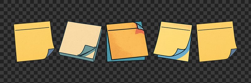 Sticky Notes Blue Stationery Images | Download Free Design Resources on ...