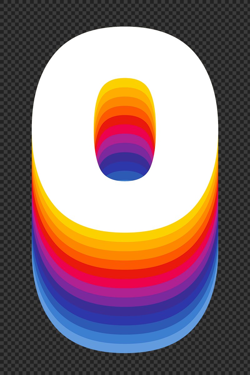 Retro Colorful Alphabet Elements | Images & PNG Elements on Transparent ...