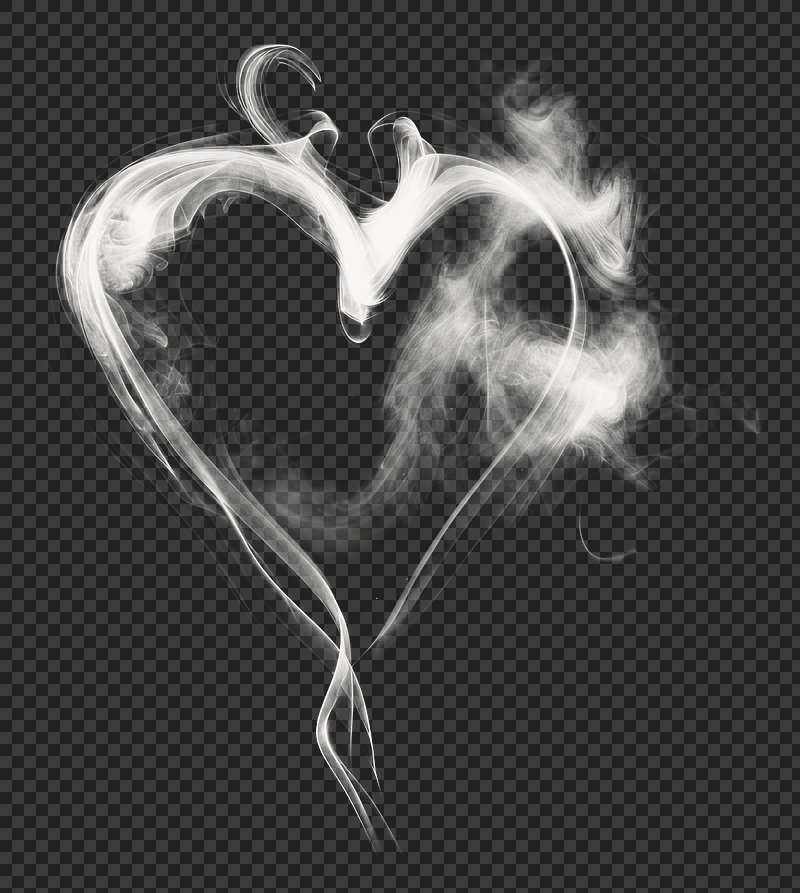 PNG Heart-shaped smoke on black | Premium PNG - rawpixel