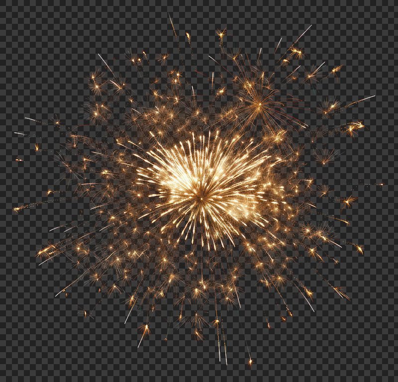 PNG Golden fireworks night sky | Free PNG - rawpixel