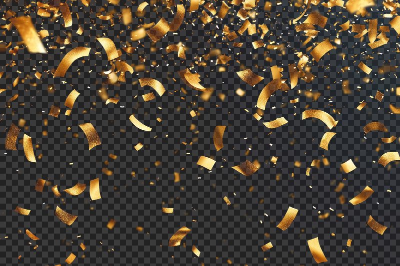 Gold Confetti Transparent Backgrounds Images | Free Photos, PNG ...