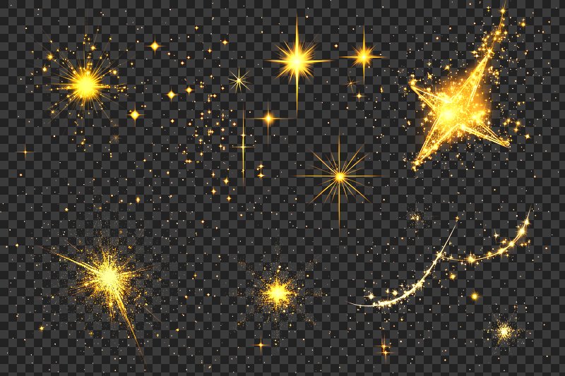 PNG Sparkling stars png night | Free PNG - rawpixel
