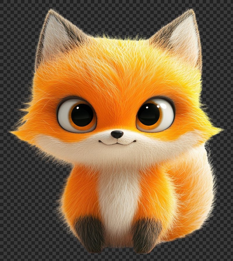 PNG Fox illustration cartoon animal. | Free PNG - rawpixel