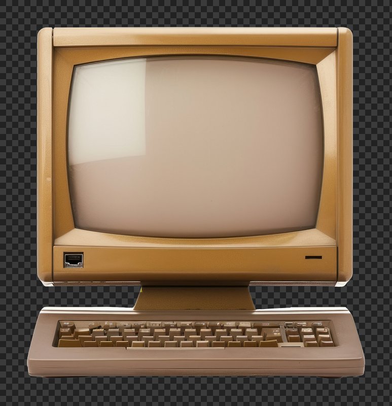 Retro computer with greeting | Free Photo - rawpixel