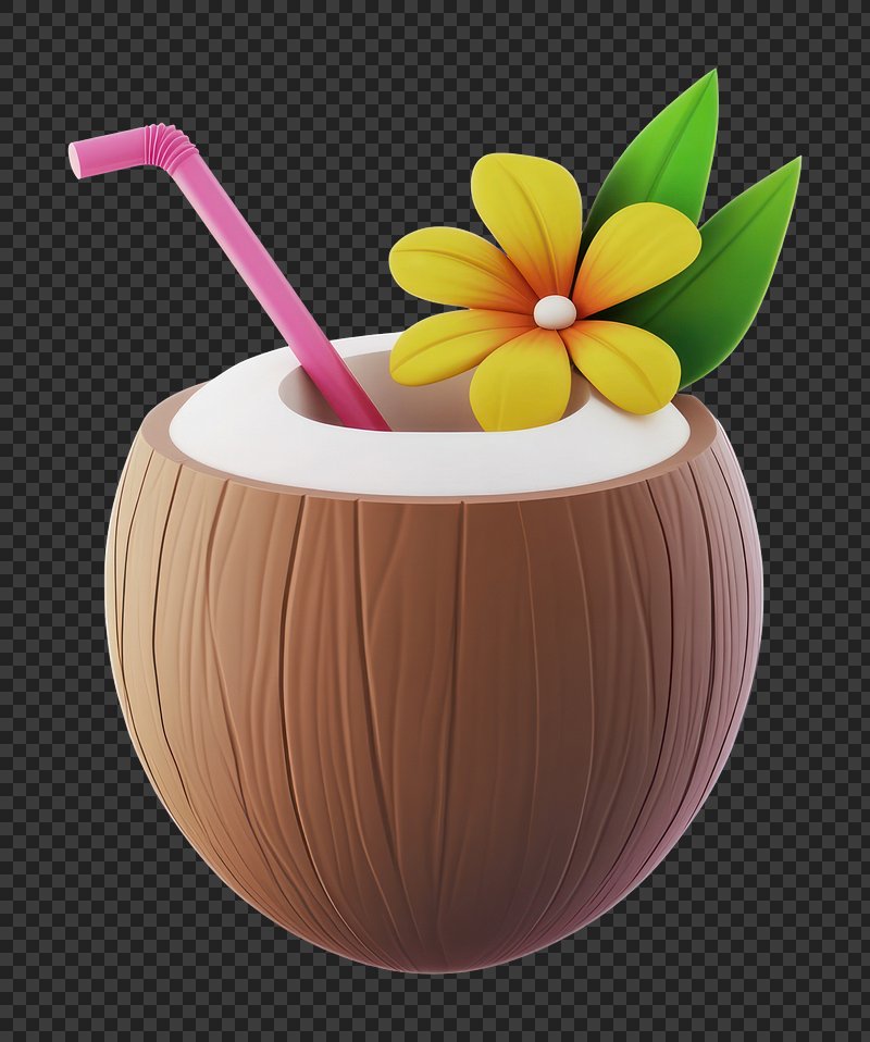 PNG Coconut Drink coconut umbrella | Free PNG - rawpixel