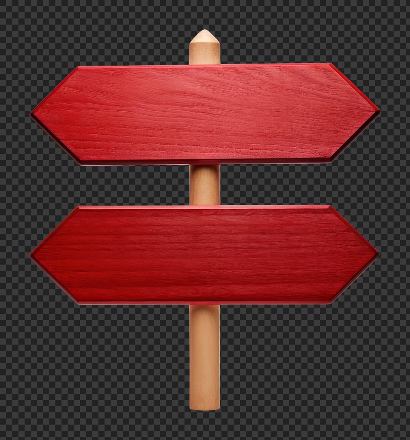 PNG Light wooden direction sign | Free PNG - rawpixel