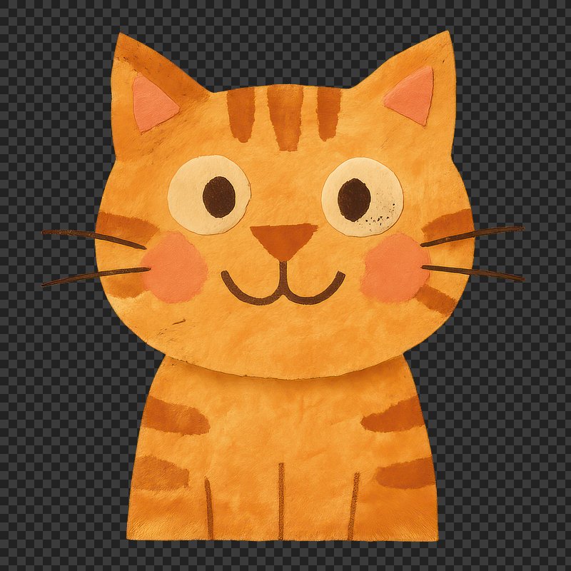 Orange+cat+animation Paper Images | Free Photos, PNG Stickers ...