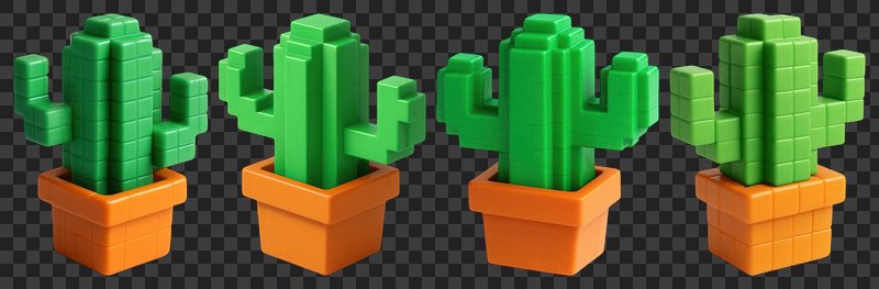 PNG Colorful pixelated objects collection | Premium PNG - rawpixel