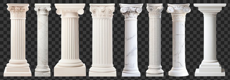 Column architecture element set | Free Photo - rawpixel