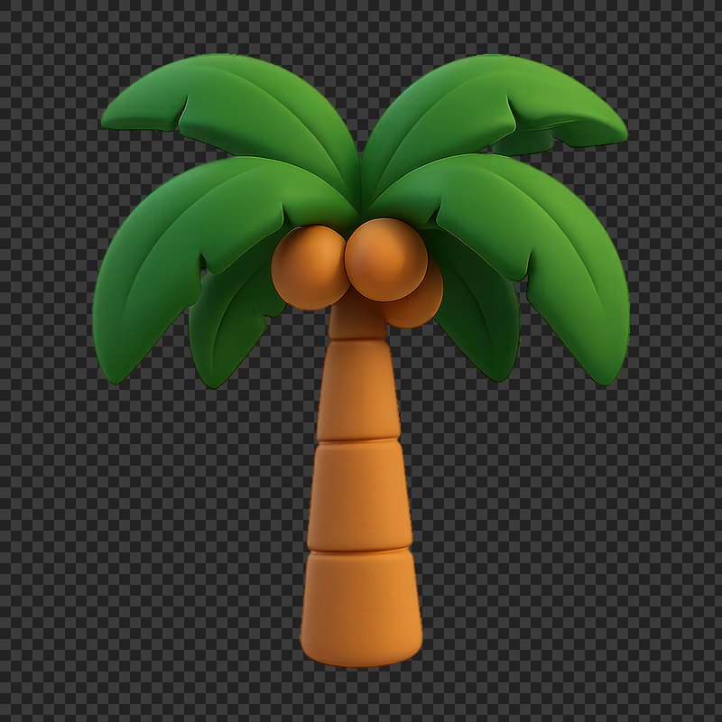 Cute cartoon palm tree illustration | Free Photo Illustration - rawpixel