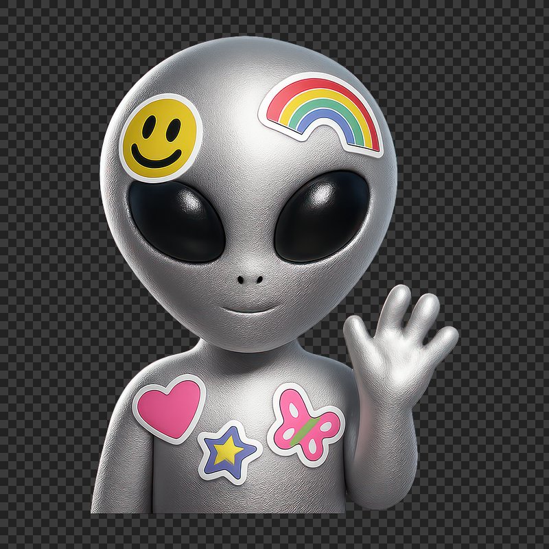 Alien Sticker PNG Images | Free Photos, PNG Stickers, Wallpapers ...