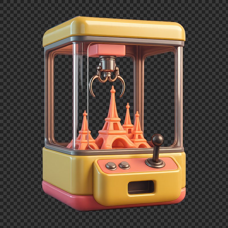 Whimsical travel-themed claw machine | Free Photo Illustration - rawpixel