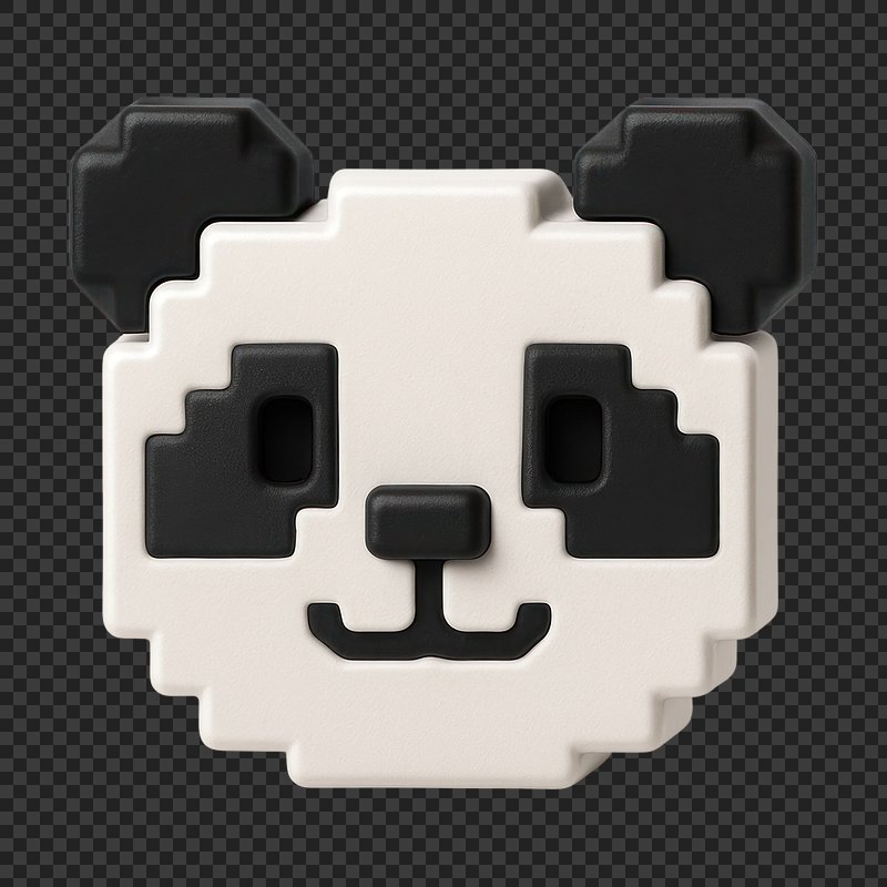 Pixel Art Panda Images | Free Photos, PNG Stickers, Wallpapers ...