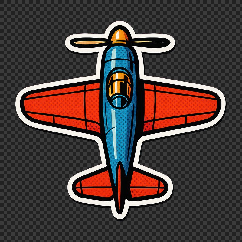 Aeroplane Sticker PNG Images | Free Photos, PNG Stickers, Wallpapers ...