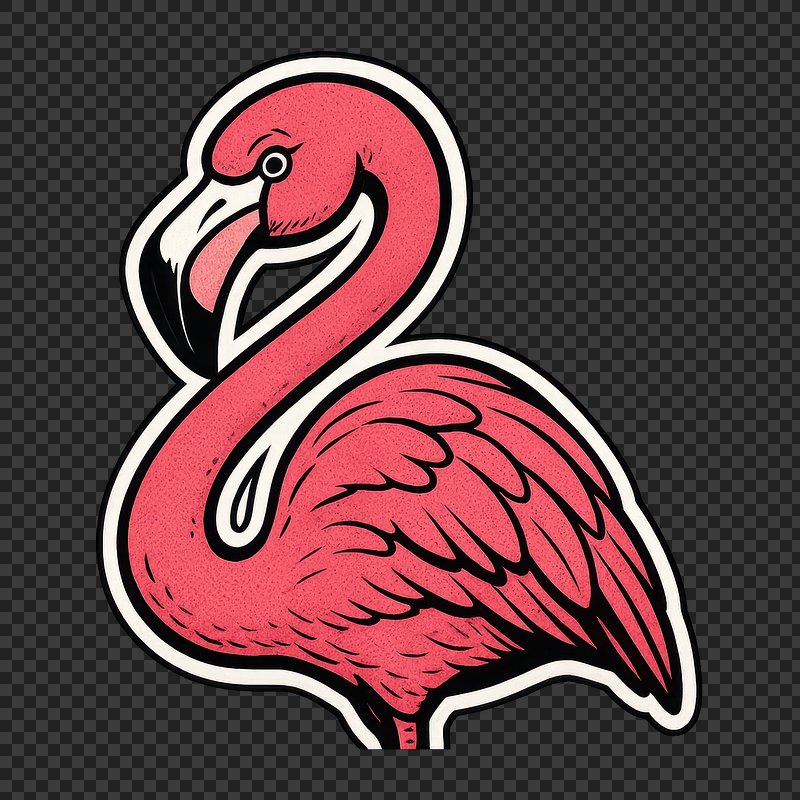 Stickers Flamingo PNG Images | Free Photos, PNG Stickers, Wallpapers ...