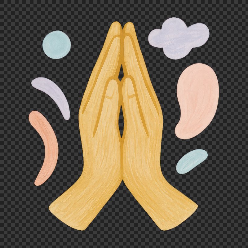 PNG Praying hands colorful shapes. | Free PNG - rawpixel