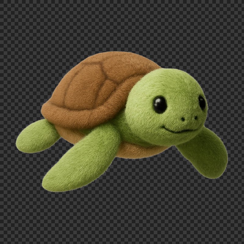 PNG Cute fluffy turtle illustration | Free PNG - rawpixel