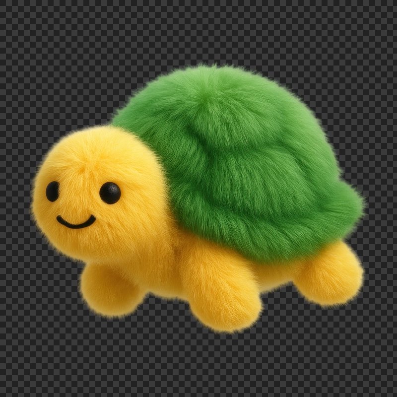 PNG Cute fluffy turtle illustration | Free PNG - rawpixel