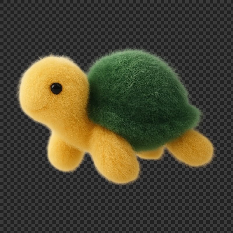 PNG Cute fluffy turtle illustration | Free PNG - rawpixel