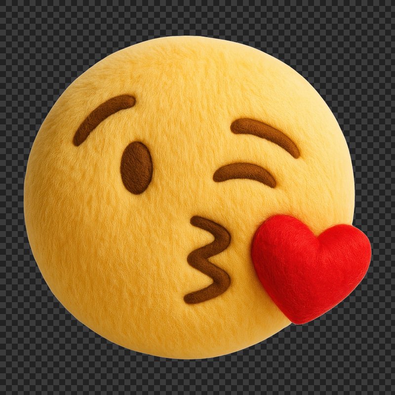 Kiss Face Emoji Transparent Images | Free Photos, PNG Stickers ...