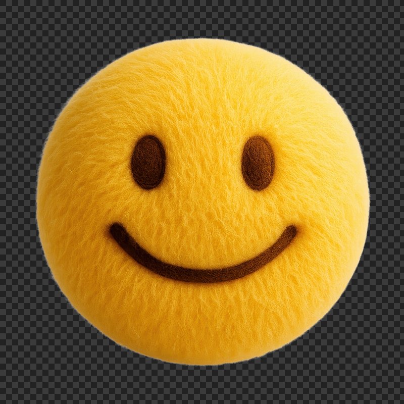 PNG Fuzzy yellow smiley face | Free PNG - rawpixel