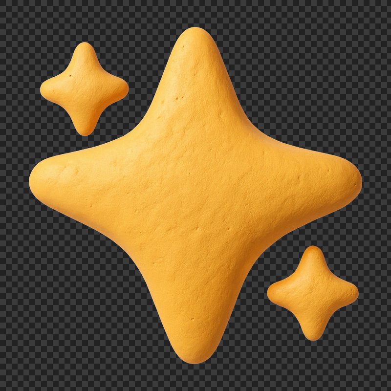 3d Cookie Star Transparent Cute Background Images | Free Photos, PNG ...