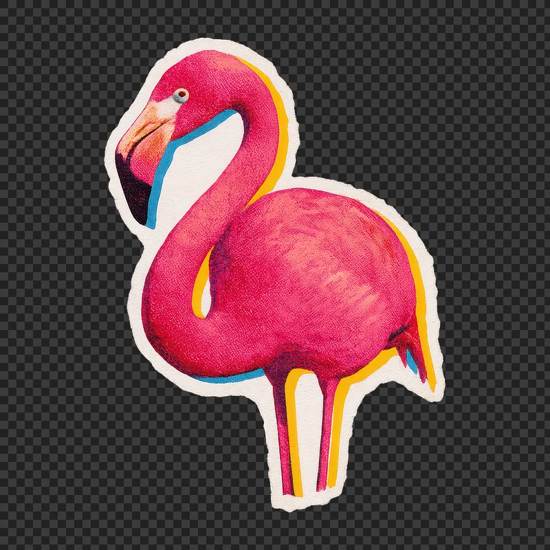 Stickers Flamingo PNG Images | Free Photos, PNG Stickers, Wallpapers ...