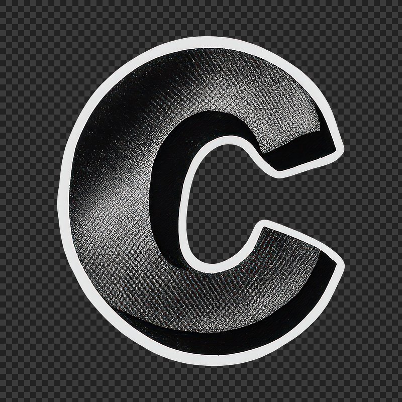 Letter+c+black+and+white Paper Images | Free Photos, PNG Stickers ...