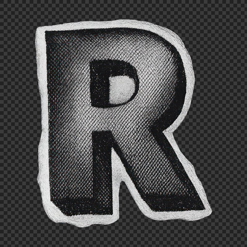 PNG Textured letter R illustration | Free PNG - rawpixel