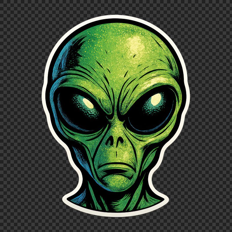 Alien Sticker PNG Images | Free Photos, PNG Stickers, Wallpapers ...