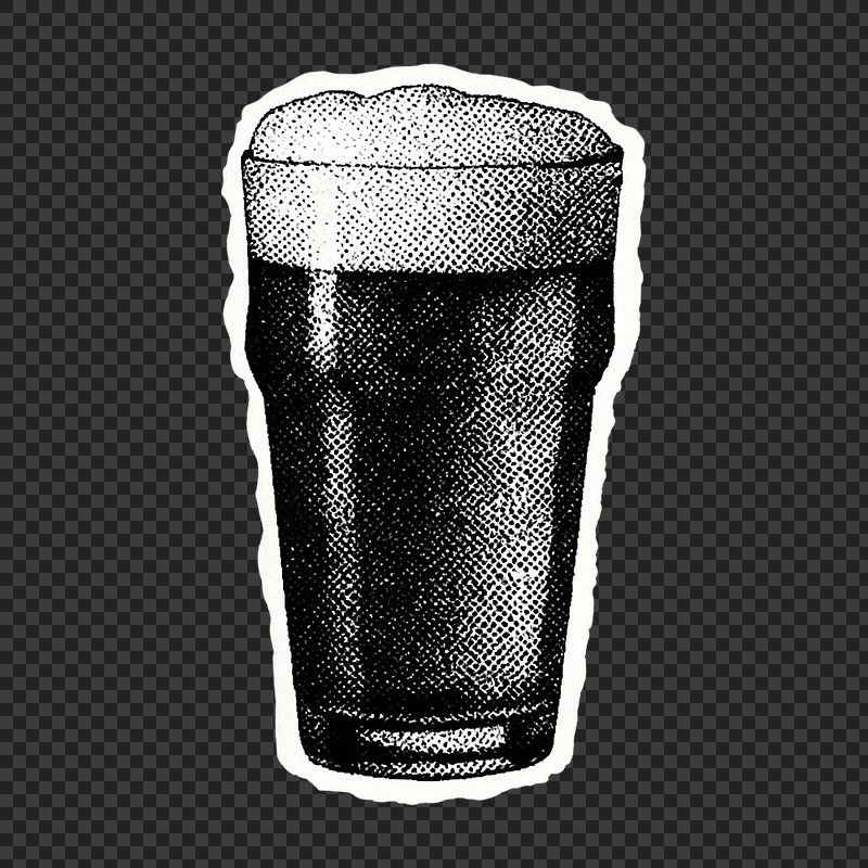 Black And White Beer PNG Images | Free Photos, PNG Stickers, Wallpapers ...