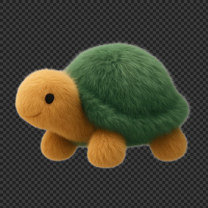 PNG Cute fluffy turtle illustration | Free PNG - rawpixel