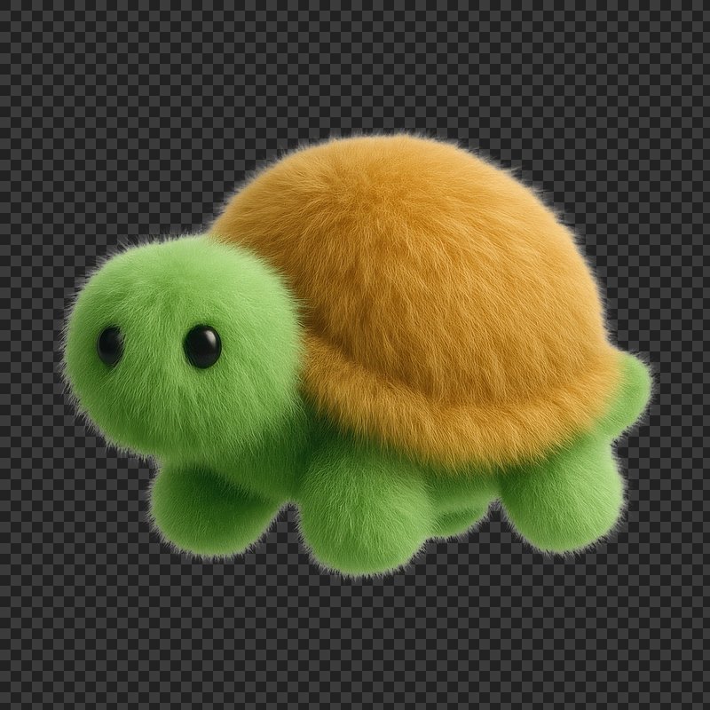 PNG Cute fluffy turtle illustration | Free PNG - rawpixel
