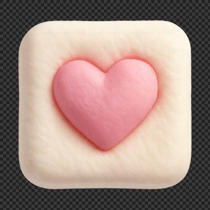 Soft heart-shaped 3D icon | Free Photo Illustration - rawpixel